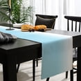 Blue White Ombre Table Runner 48 Inches Long - Gradient Color Modern ...