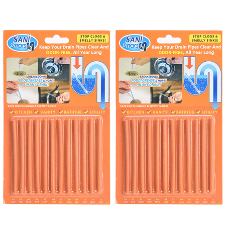 Drain Sticks Drain Stix Drain Cleaner & Deodorizer Sticks Drainstix for ...