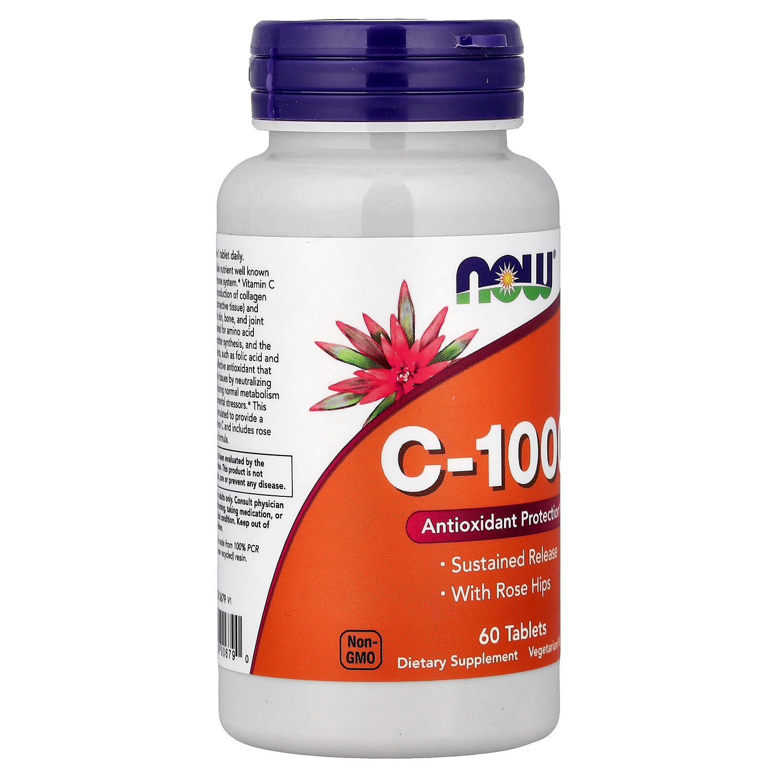 NOW Foods C-1000, 60 Tablets - Walmart.com