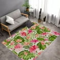 RKSupls Modern Bold Flower Pattern Art Soft Fluffy Velvet Area Rug for ...