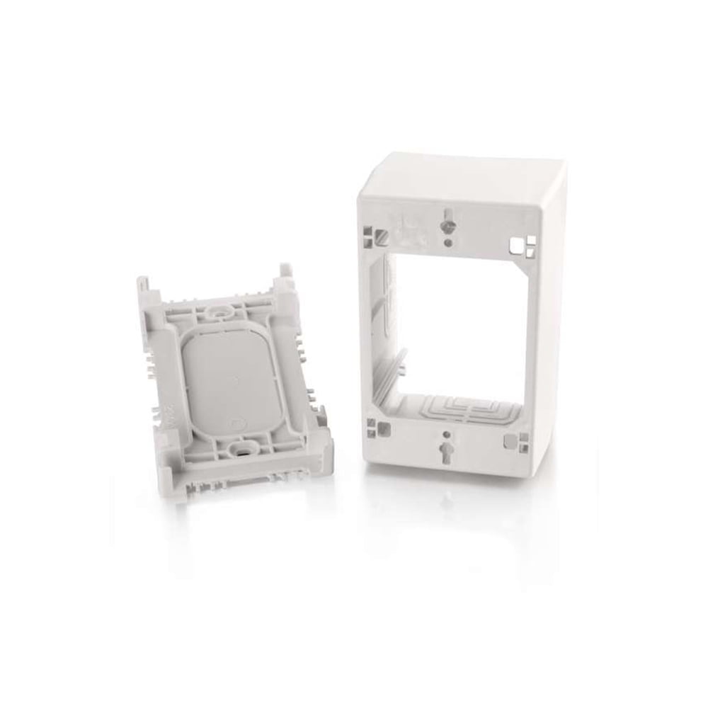 C2G 16086 Wiremold Uniduct Single Gang Extra Deep Junction Box - White ...