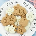 8pcs Flower Shaped Cookie Mould Biscuit Fondant Embosser Stamp for ...