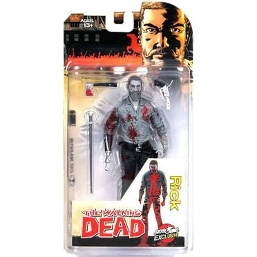 Bloody Black & White Rick Grimes & Michonne Action Figure 2-Pack - Walmart.com