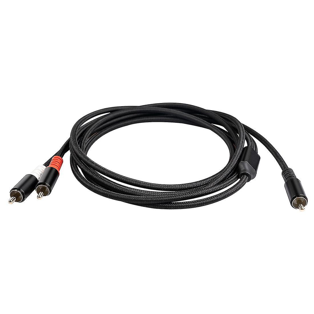 Adaptador Rca Y Cable De Subwoofer Y 1x Rca A 2x Cable De Audio Rac, 3 ...