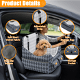Yacona Dog Car Seats for Small Dogs Under 35lbs, Puppy Car Seat with ...