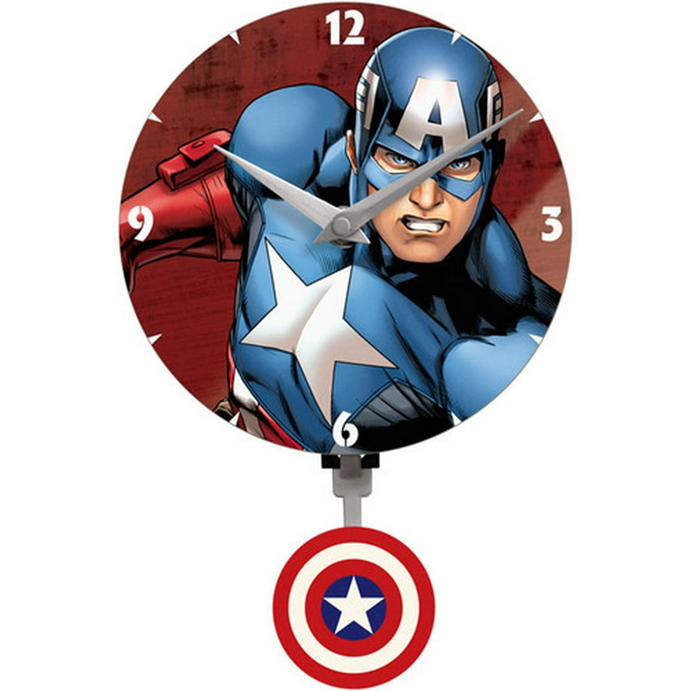 CAPTAIN AMERICA MINI MOTION CLOCK - Walmart.com - Walmart.com