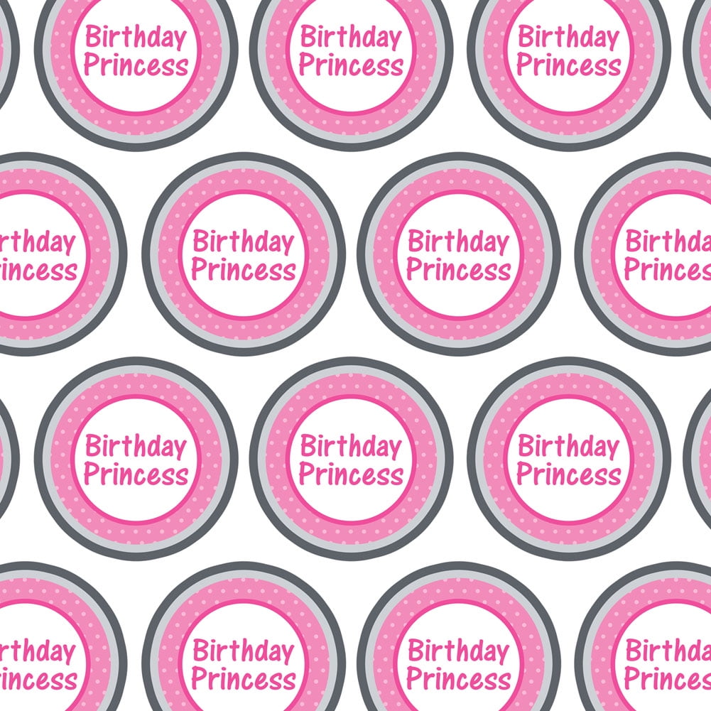Birthday Princess with Pink Dots Premium Gift Wrap Wrapping Paper Roll ...