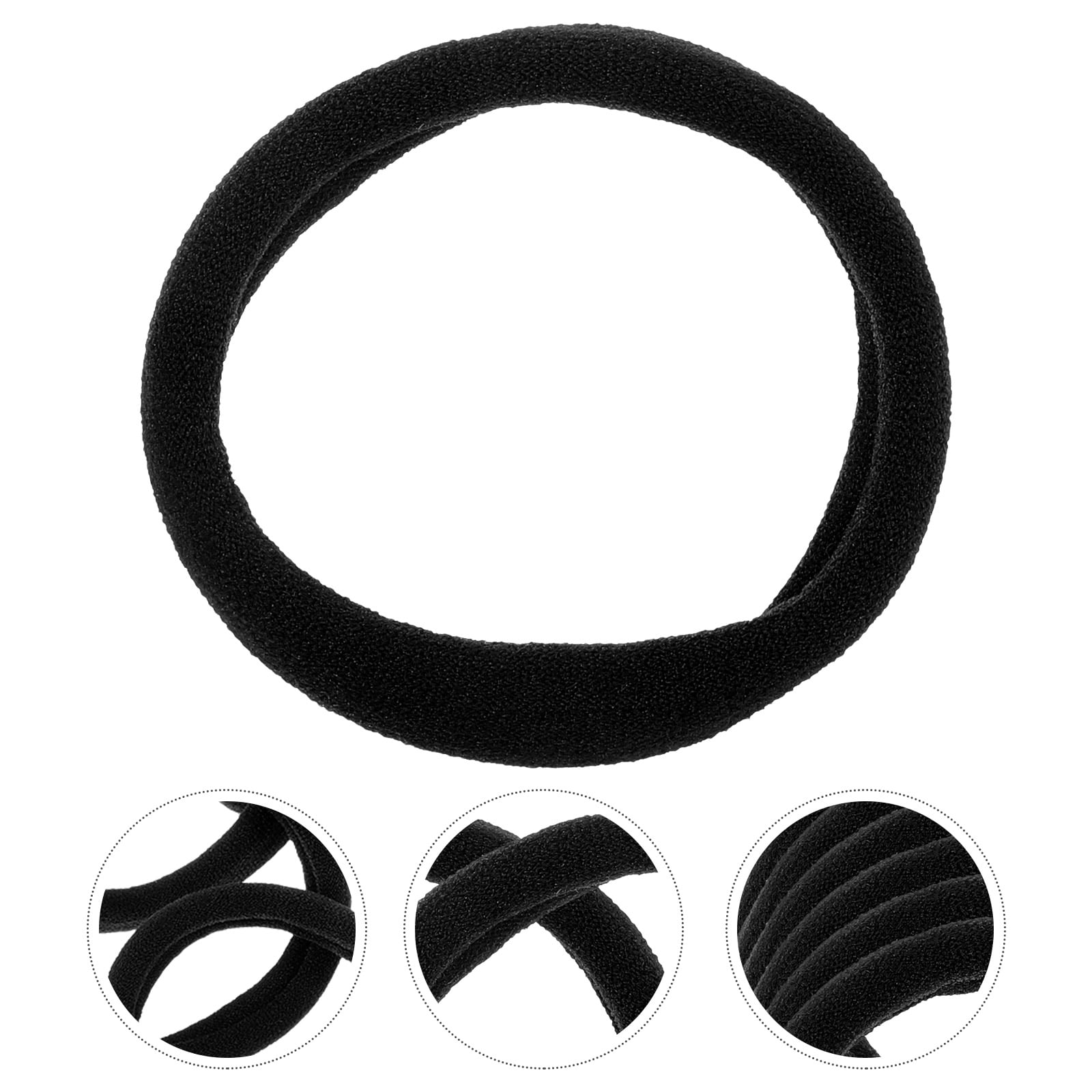 Click here for Upouart 100pcs Simple Design Hair Bands Black Elas... prices