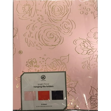 U Brands Modern Pretty Fashion File Folders, 1/3 Cut, Letter Size ...