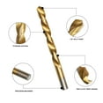 99 Pcs Drill Bit Set(1/16“-3/8”), 135° Tip Titanium Coated High Speed ...