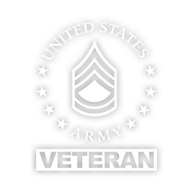 E-7 Sergeant First Class Veteran US Army Rank Sticker Decal Die Cut ...