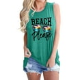 YI XIANG RAN Summer Beach Tanks for Women Sunglasses Beach Tank Tops Sleeveless Hawaiian ...