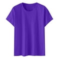 Fengqque Women's Fashionable and Comfortable Solid Color Short Sleeve ...