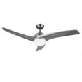 Ceiling Fan with Lights & Remote Control Silver Color Blades ...