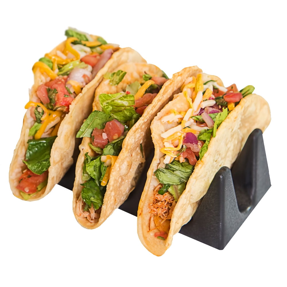 3 Shell Black Plastic Taco Holder, Each - Walmart.com