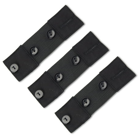 Elastic Waist Button Extender 3-Pack - Ideal Instant Waistband Stretch ...