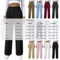 High Waisted Work Pants for Women Wide Leg Dressy Pants Business Casual ...