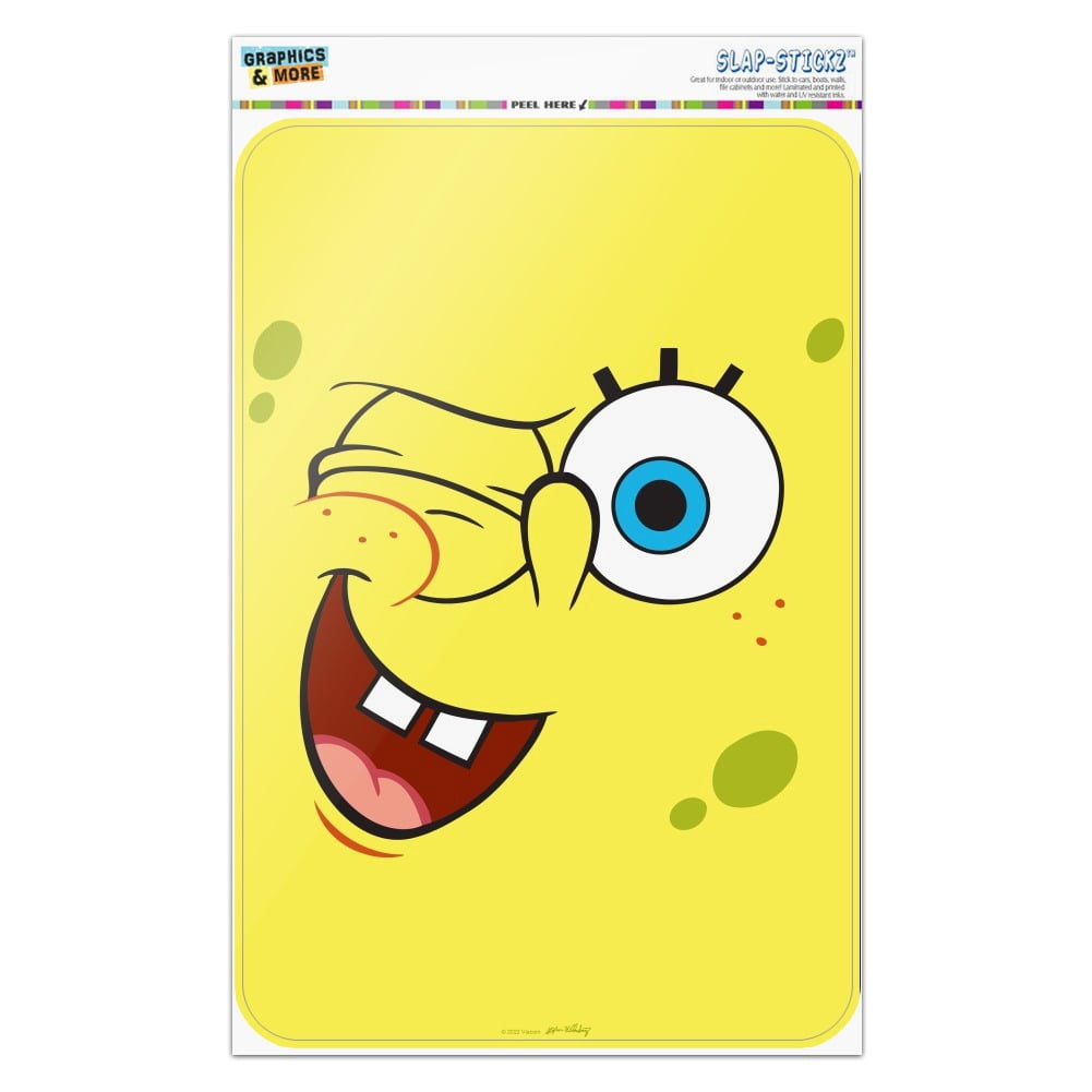 SpongeBob Winking Face Home Business Office Sign - Walmart.com