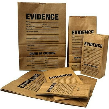 Plastic Evidence Bags, Medium - 100 Pack - Walmart.com