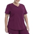 Scrubstar Women's Antimicrobial Premium Ultimate Mock Wrap Scrub Top ...