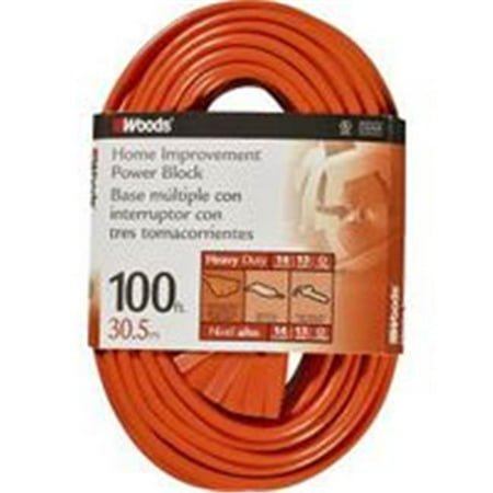 Coleman Cable Inc. Cord Ext Out14/3X100Ft 3Ot Org 827 | Walmart Canada