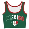 Trendfront Women's Mexico Letter Print Top Slim Crop Sleeveless Y2k ...
