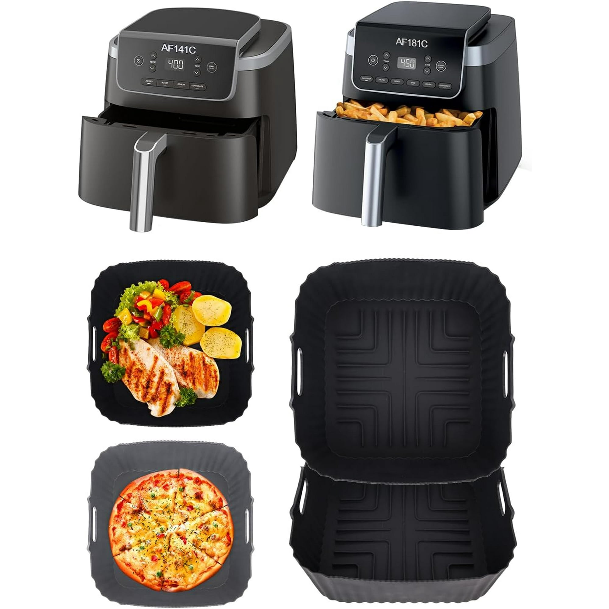 Click here for Salafire 2pcs Air Fryer Silicone Liners For Ninja... prices