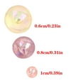 Coated Round Acrylic Beads Scratchproof Colorful Craft Beads without ...