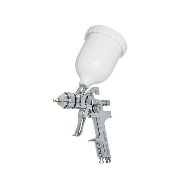 Pistola p/pintar gravedad HVLP vaso plástico, 1.7 mm, Truper gris | Bodega Aurrera en línea