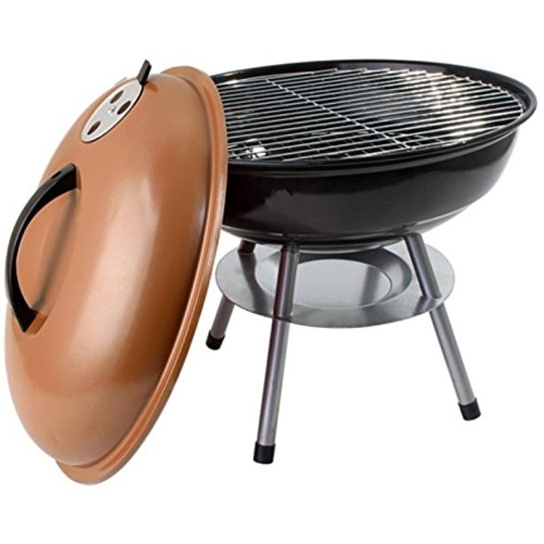Classic 14" Charcoal Barbecue Grill Portable BBQ Heavy Steel W ...
