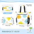 DIXRUYEE Pink Polka-dot Butterflies Pattern Large Water-Resistant Tote ...