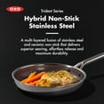OXO Trident 10" Hybrid Non-Stick Stainless Steel Fry Pan, Toxin-Free ...