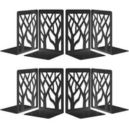 ICQOVD Black Metal Non-Slip Bookend Bracket Heavy Book End Office Book ...