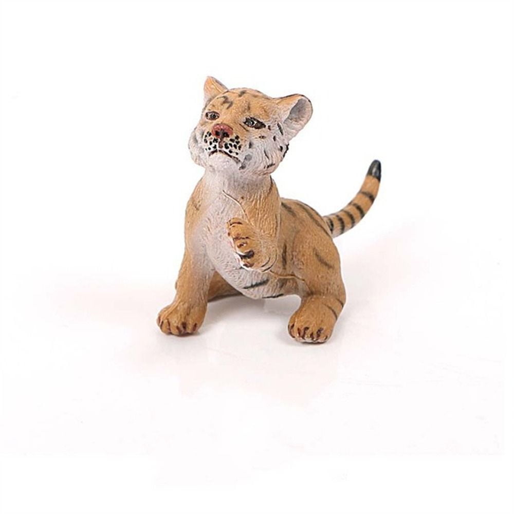 Kids Toy Collection Raccoon Lion Bear Tiger Miniature Figurines Animals Action Figures Animals ...