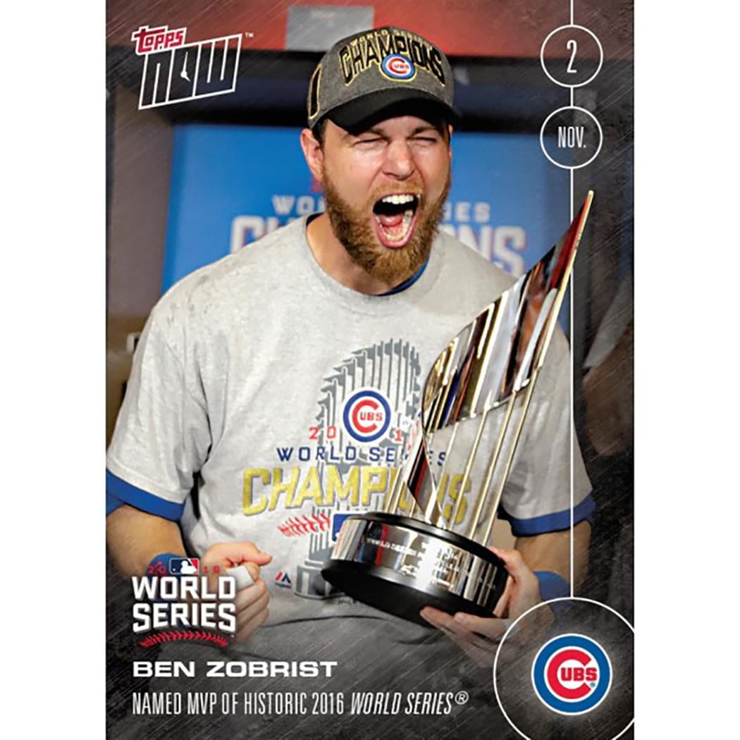 Topps NOW Named MVP Chicago Cubs Ben Zobrist Card #664A | Walmart Canada