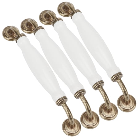 Domqga Ceramic Handle,4 Sets Ceramic Handle European Style 160mm Hole ...