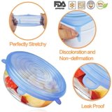 12 Pack Silicone Stretch Lids, Reusable Food Container Cover Seal with ...