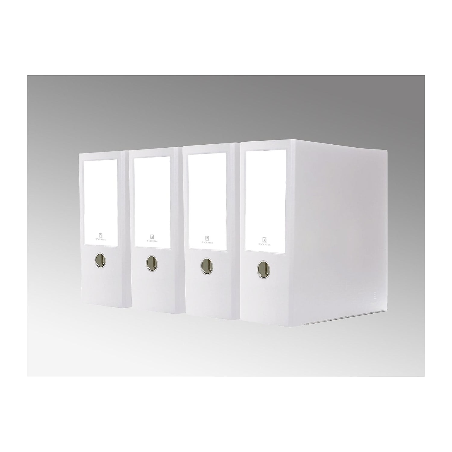 Bindertek 3-Ring 4-Inch Premium High Capacity Binder 4-Pack White ...