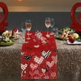 Mouliraty Valentine's Day Table Runner Super Soft Tablecloth For ...