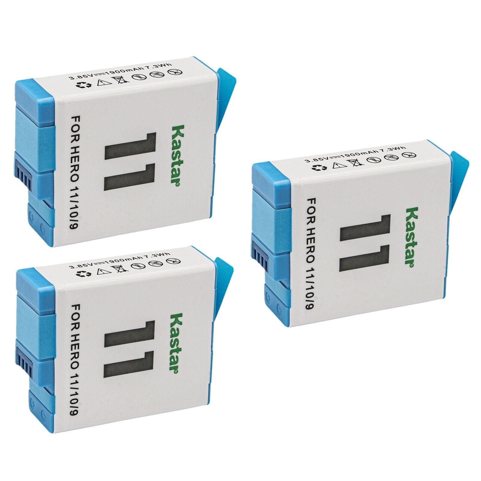Kastar Battery 3-Pack Replacement for GoPro HERO12 HERO 12 Black Action ...