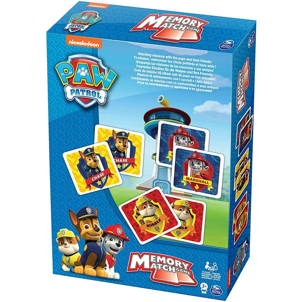 Paw Patrol Memory Match Game - Walmart.com - Walmart.com