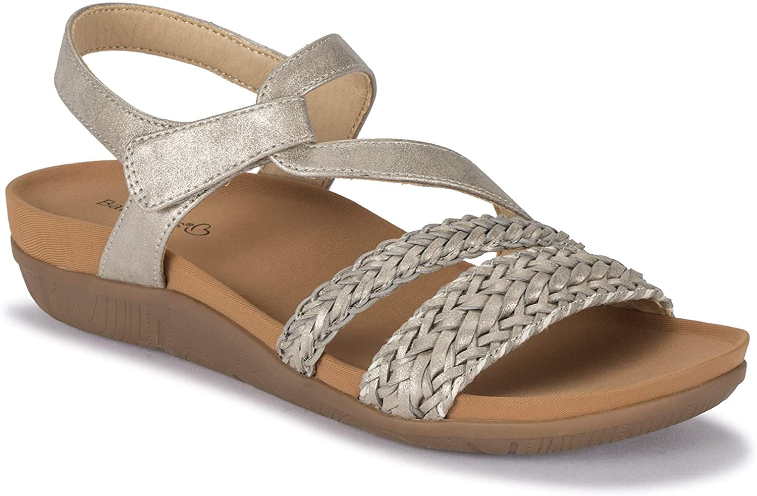 BareTraps Womens Jalen Sandal 5.5 Champagne - Walmart.com