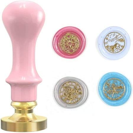 Wax Seal Stamp Set, Elegant Macarons Wax Stamps Maker Kit 4PCS Romantic ...