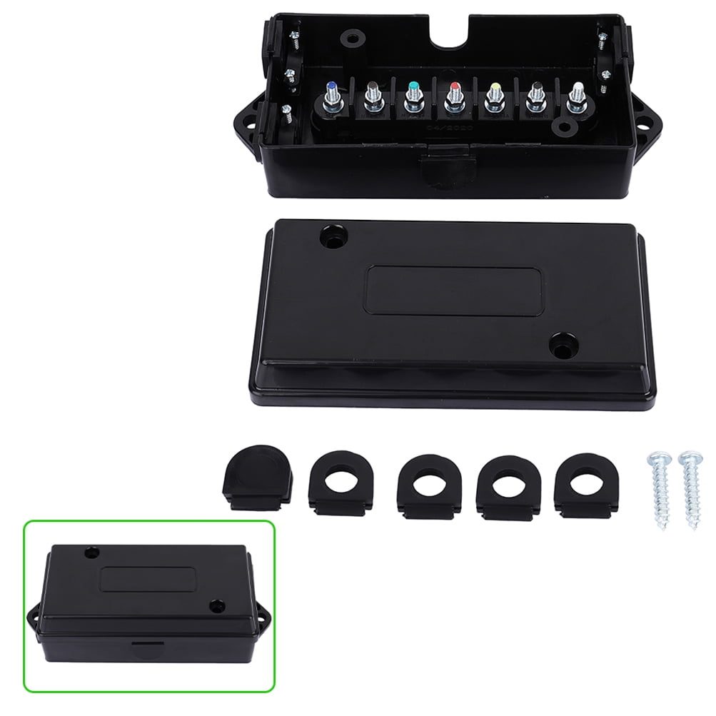 CCIYU 7 way Weather Proof Trailer Wire Junction Box Camper Truck RV ...