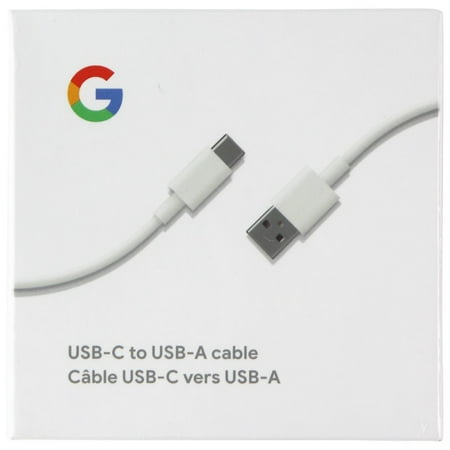 Google (1m/3.2-Ft) USB-C to USB-A Charging and Sync Cable - White ...