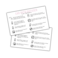 Car Oil Diffuser Vent Warning Labels and Instruction Cards 50 pk 3.5 x ...