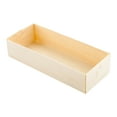 Taipei 18 oz Rectangle Poplar Long Straight Container - 7 1/4" x 3" x 1 ...