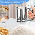 3 Cup Stainless Steel Baking Sifter for Cakes Pastries Pies Cupcakes ...