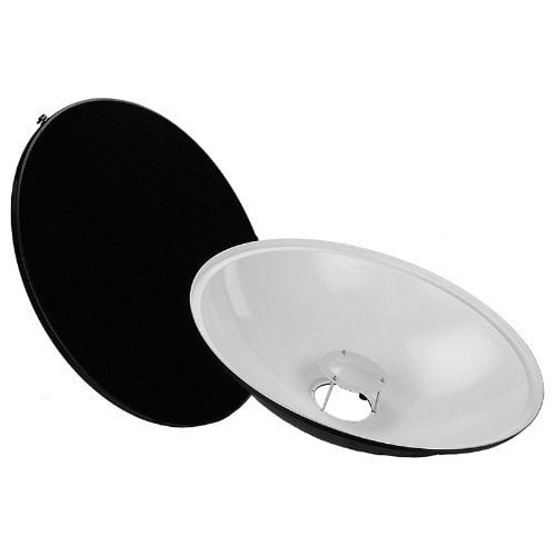 Fotodiox Pro Beauty Dish 28in (70cm) Kit with Soft Diffuser Sock and ...