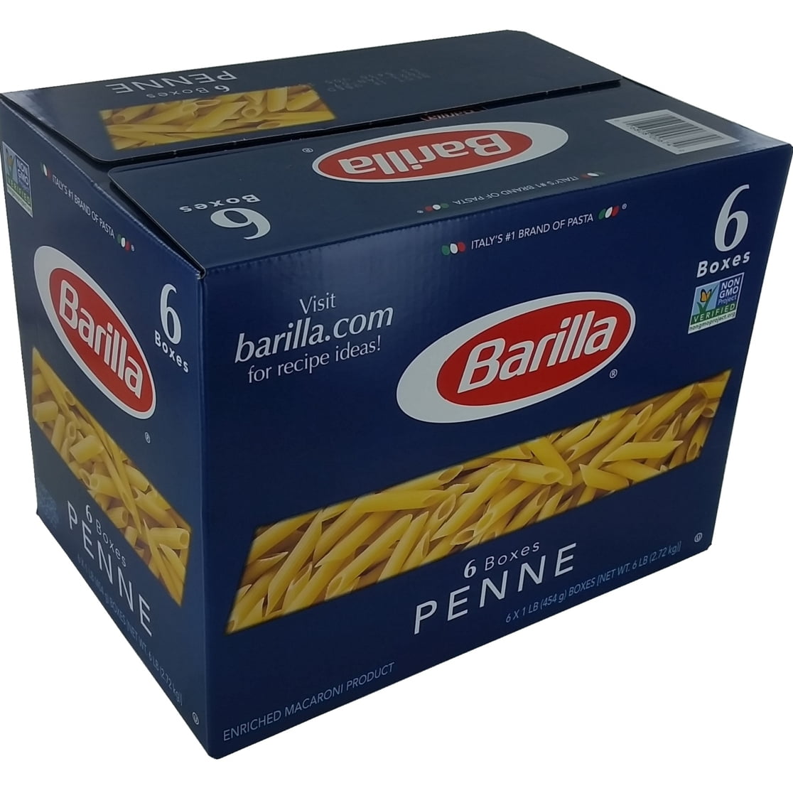 Barilla Pasta, Penne, 16 Ounce (Pack of 6) - Walmart.com
